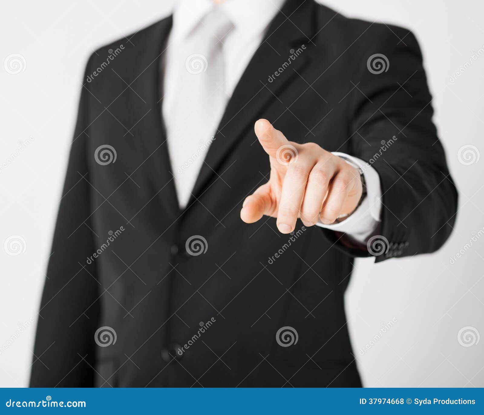 Man Hand Pointing at Something Stock Photo - Image of imaginary, person ...