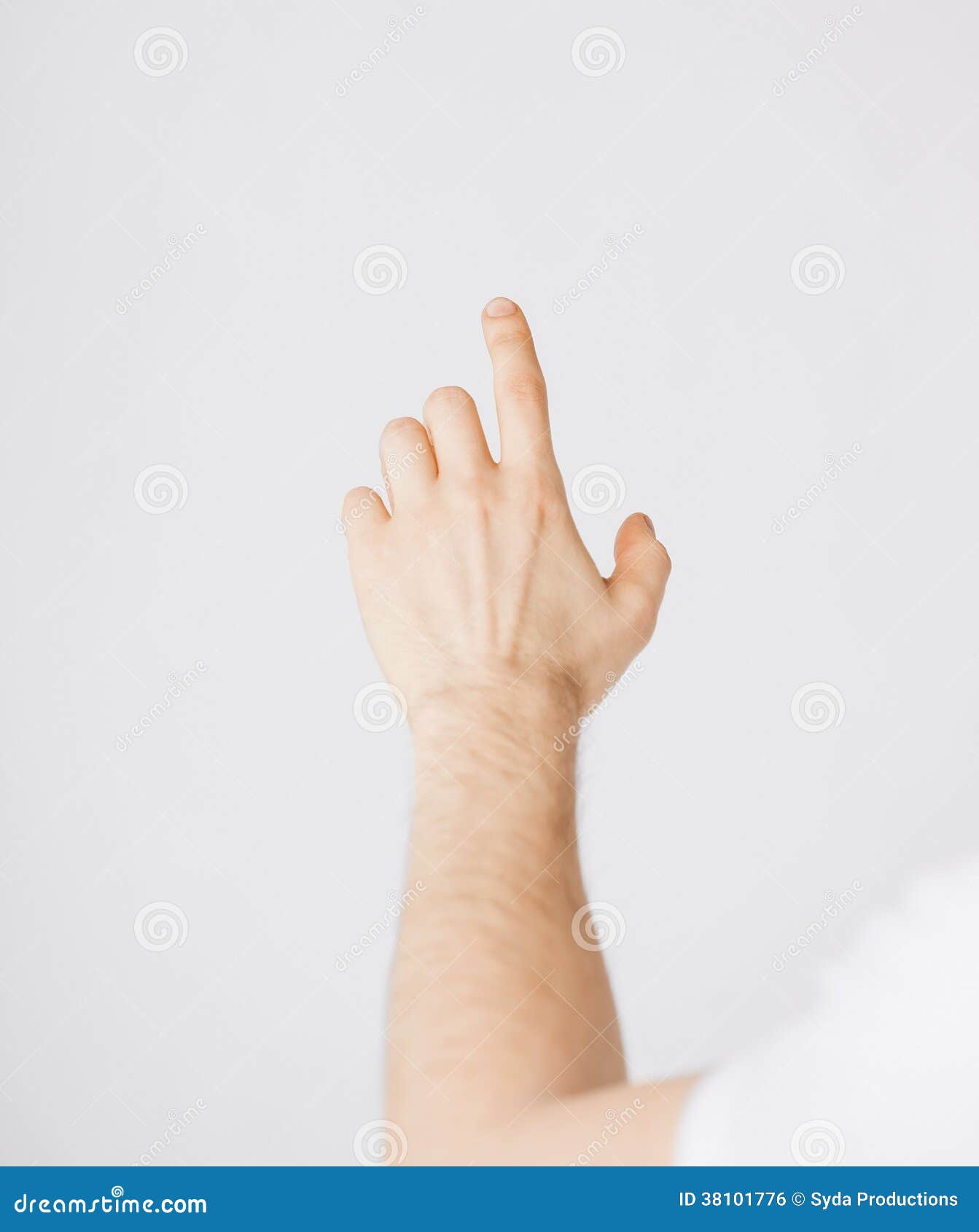Man Hand Pointing at Something Stock Photo - Image of pointing, gesture ...