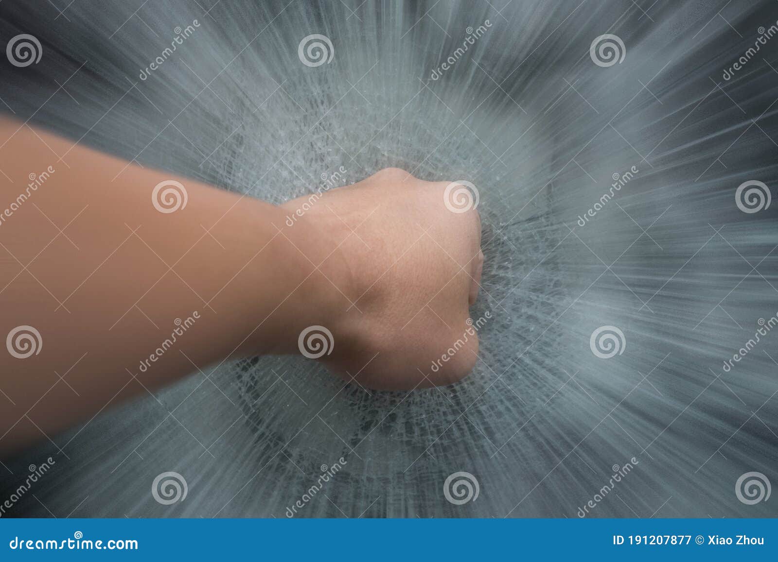 Man punching stock image. Image of stress, hand, broken - 191207877