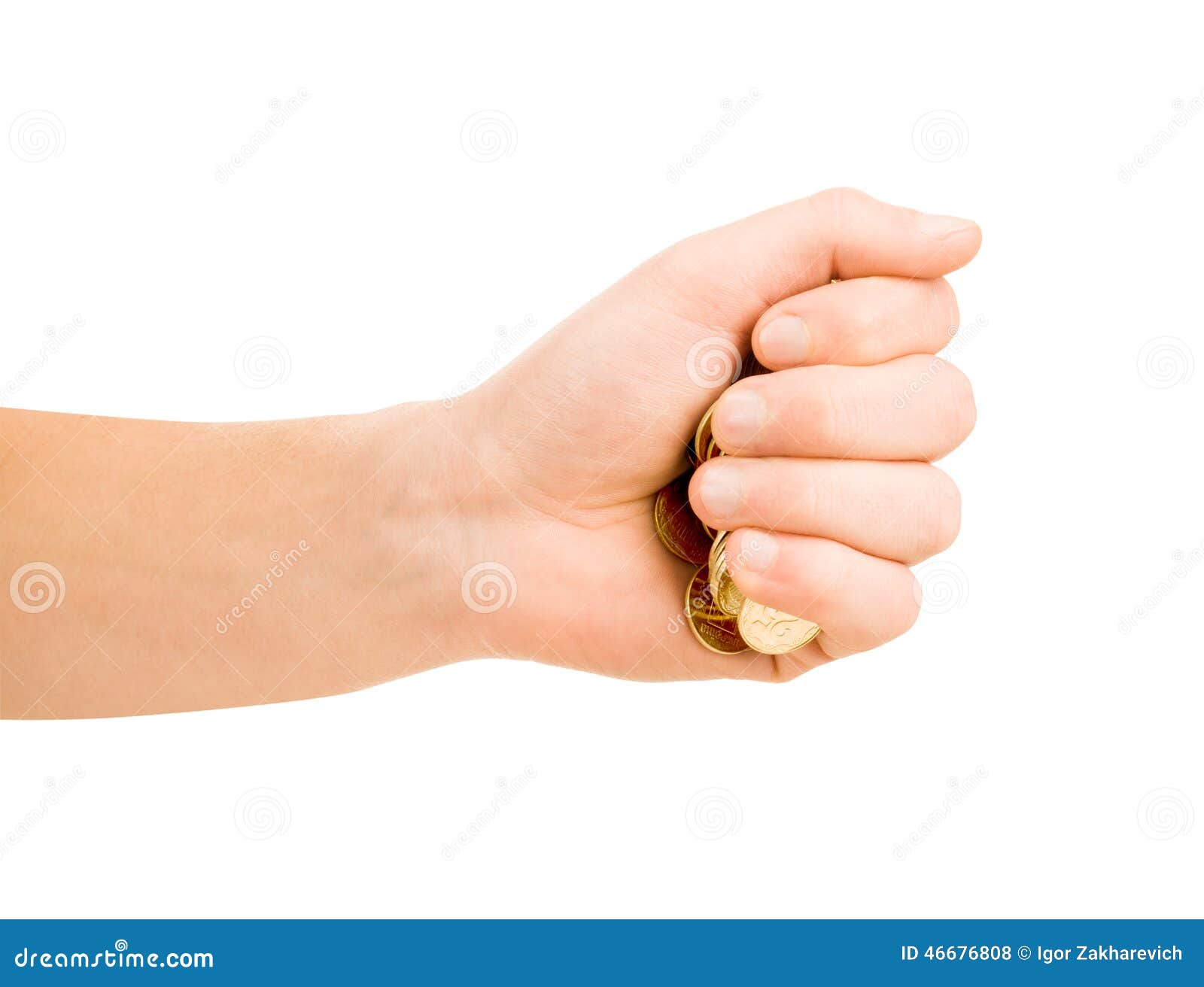 Man Hand Putting an Coin Isolated Stock Photo - Image of holding ...