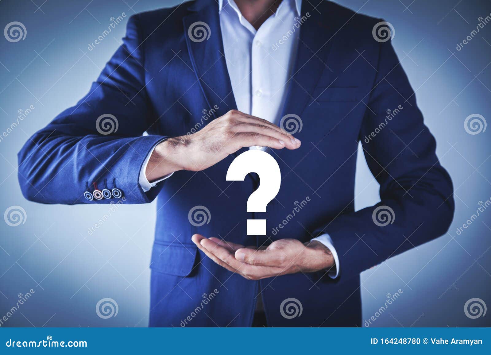 Man hand question mark stock photo. Image of male, mark - 164248780