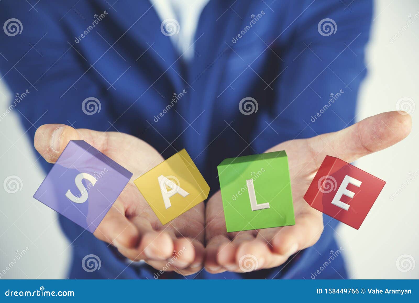 Man Hand Sale Text in Screen Stock Photo - Image of hand, marker: 158449766