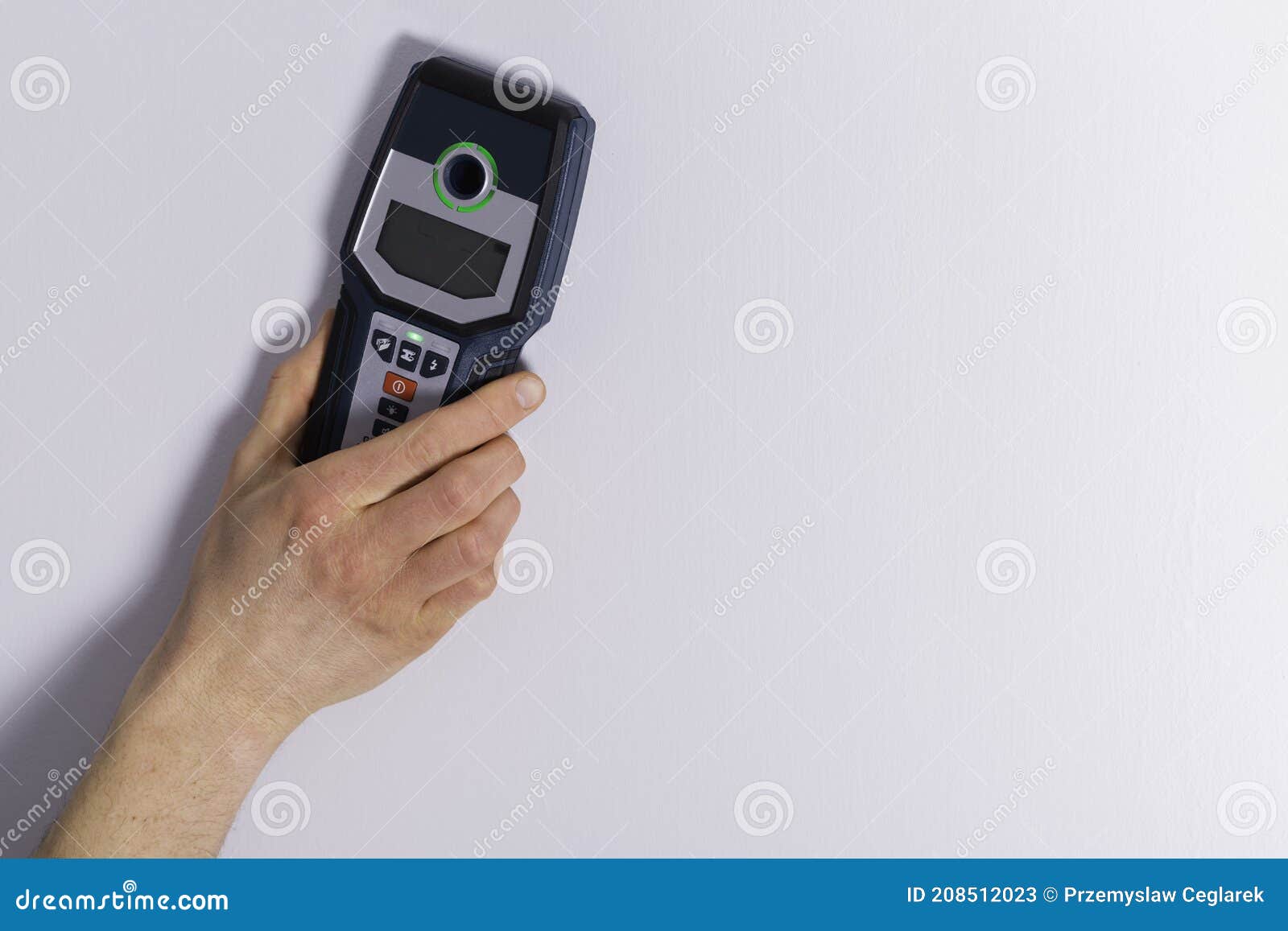 Cable detector stock image. Image of tube, beam, detection - 208512023