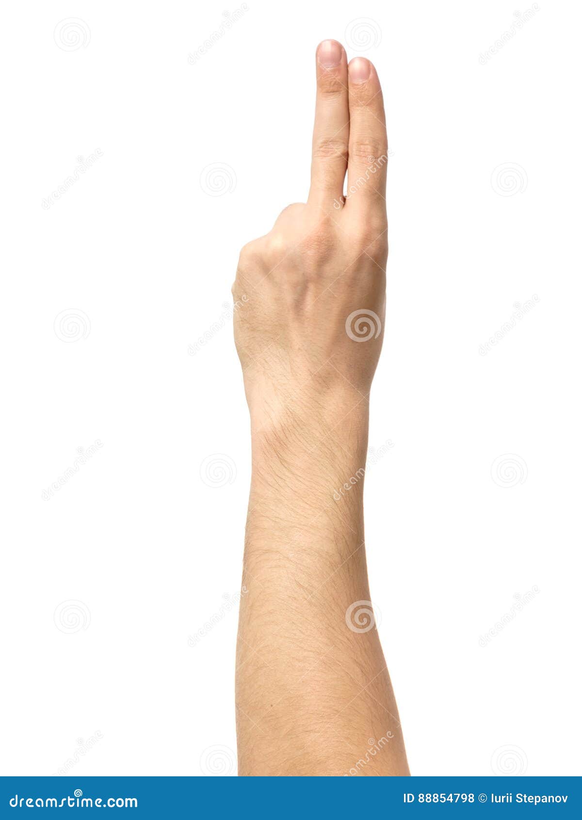 Man Hand Showing Gesture Isolated Stock Photo - Image of skin, palm ...