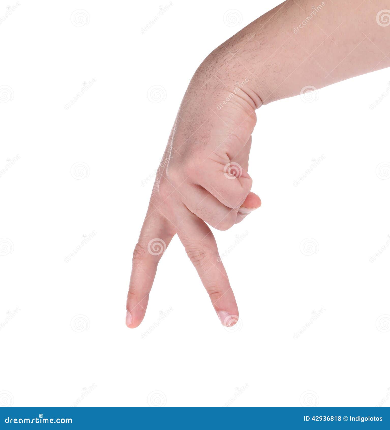 Man hand sign. stock photo. Image of gesture, closeup - 42936818