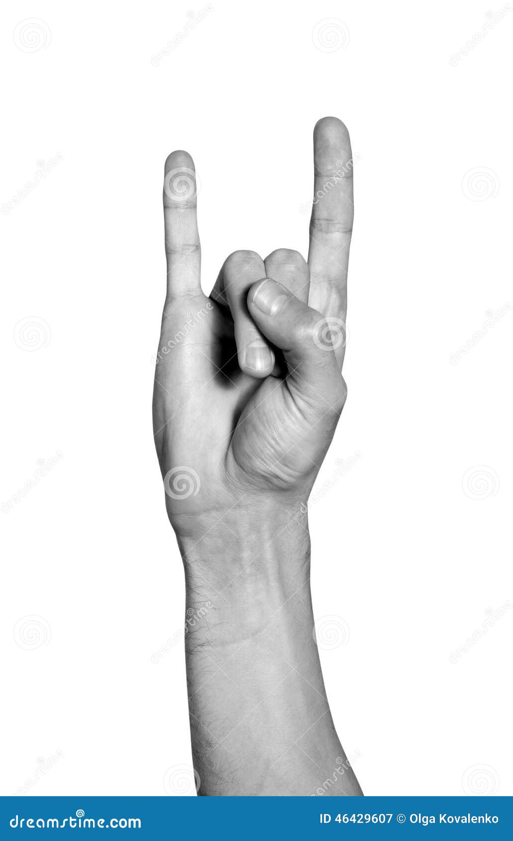 Man hand sign isolated stock image. Image of fingernail - 46429607