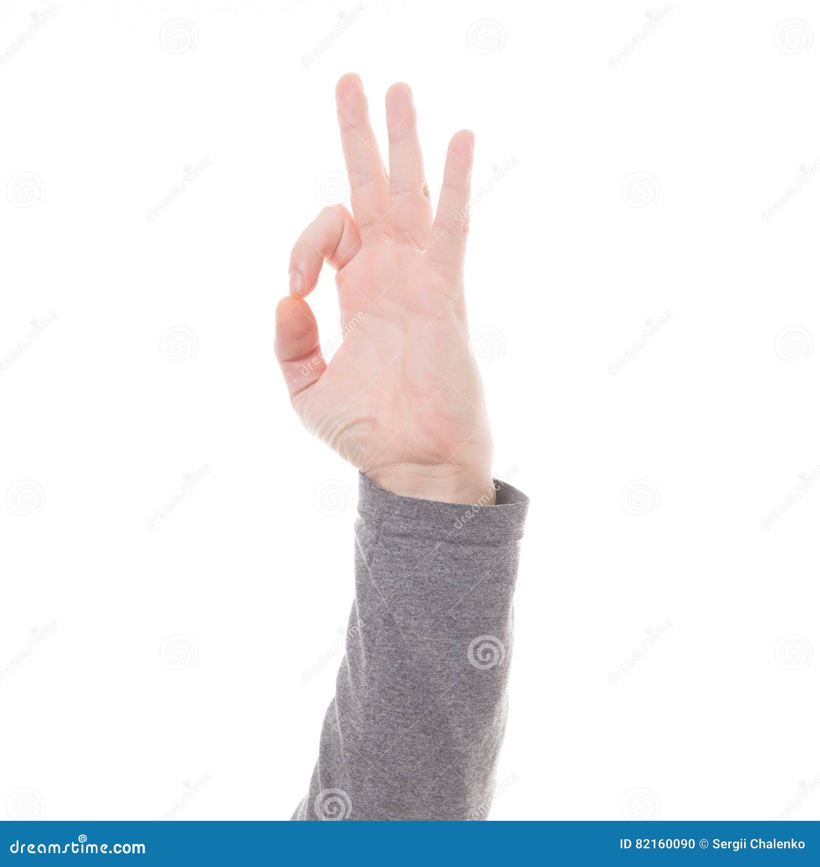 Man hand sign isolated stock photo. Image of caucasian - 82160090