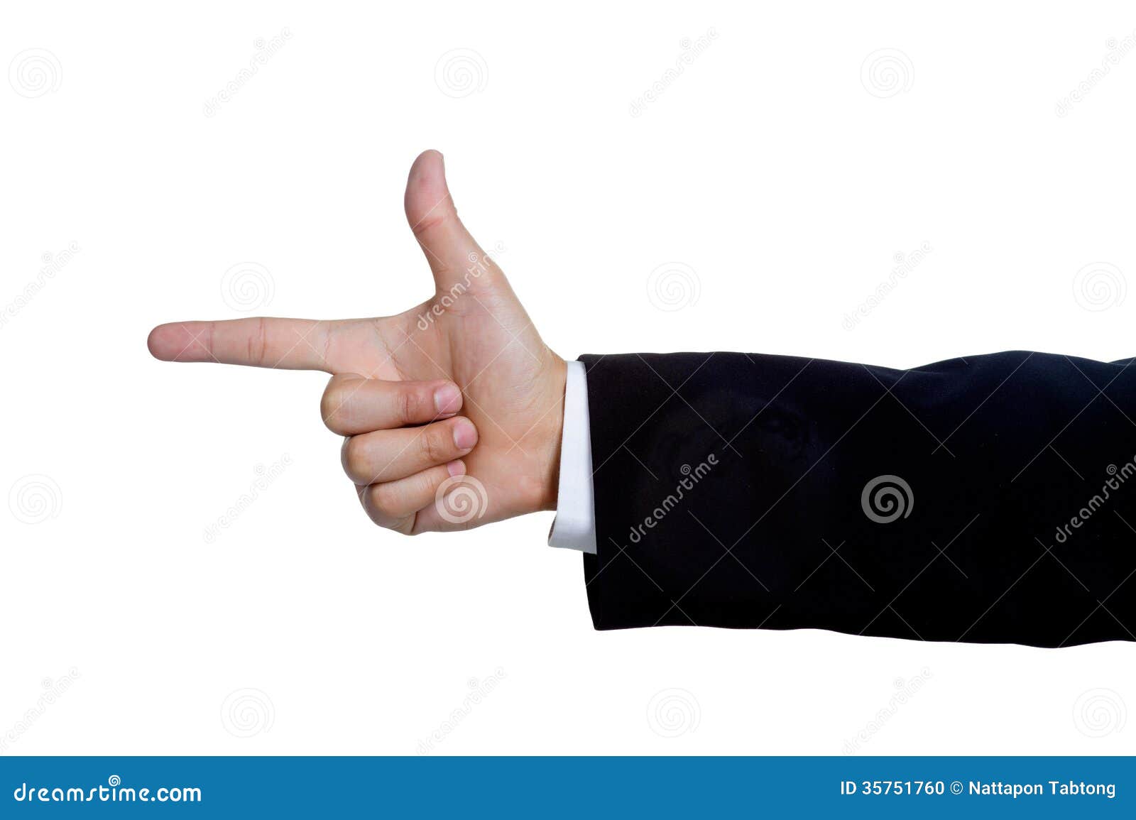 Man Hand Sign in Suit Isolated Stock Photo - Image of business, adult ...