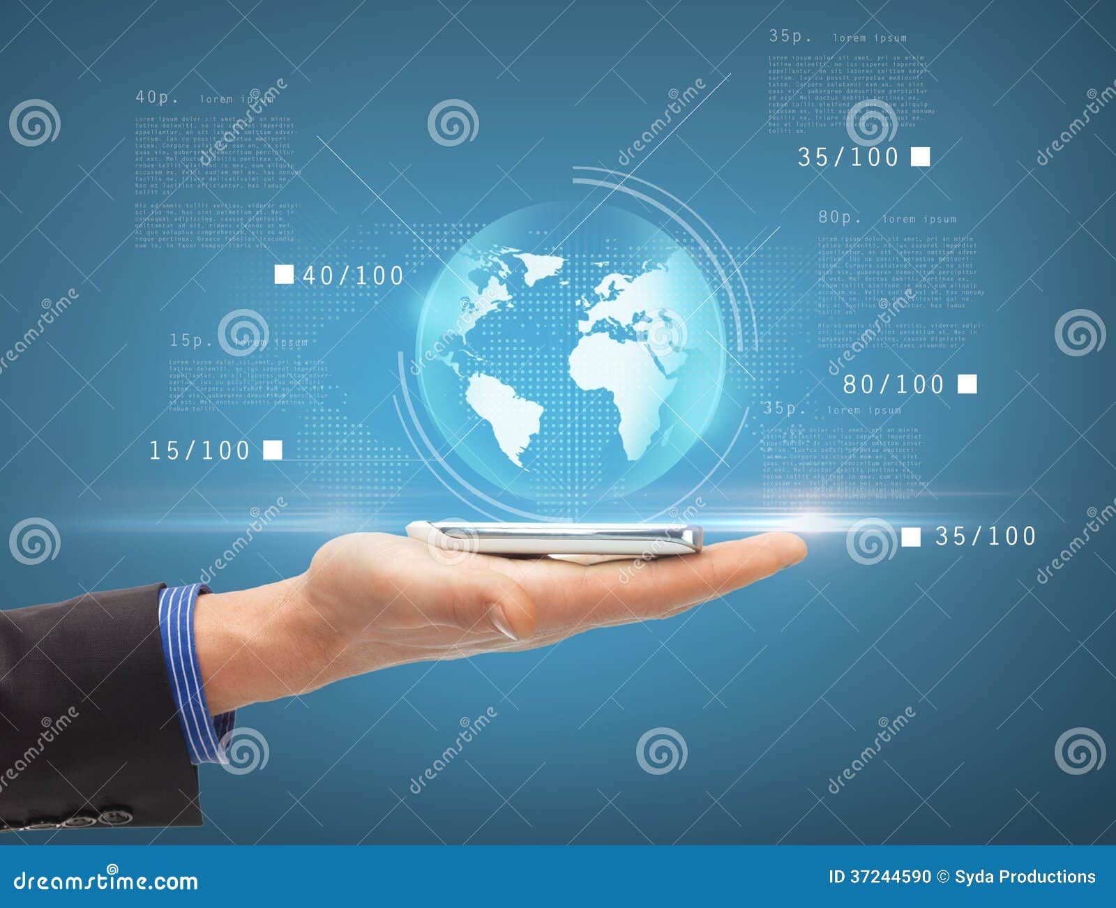 Man Hand with Smartphone and Virtual Sphere Globe Stock Photo - Image ... Man Hand with Smartphone and Virtual Sphere Globe Stock Photo - Image ...