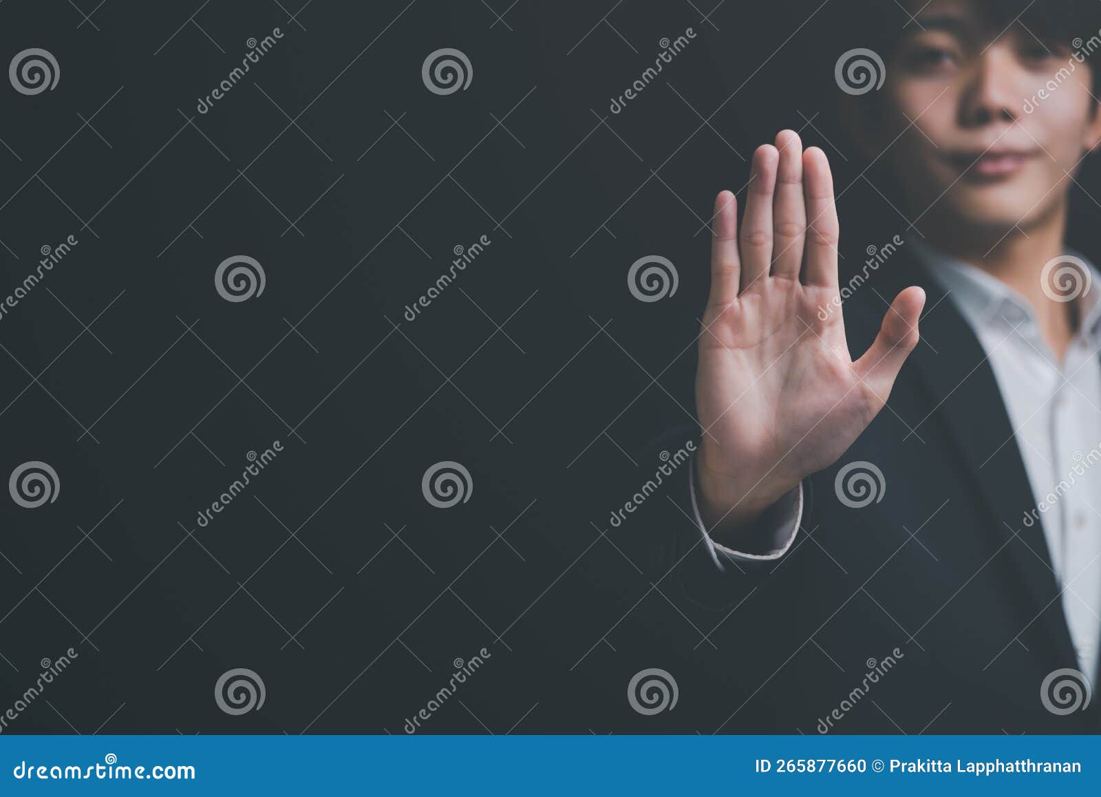 Man Hand Stop Sign, Warning Concept, Refusal, Caution, Symbolic ...