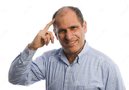 Man with hand to head stock image. Image of hand, angry - 8540599