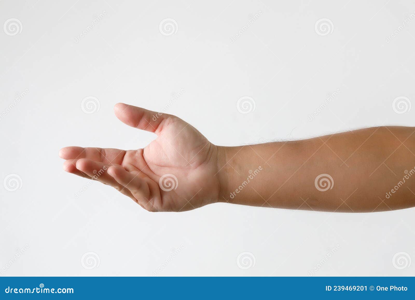 Man Hand To Hold Something with Empty Stock Image - Image of close ...