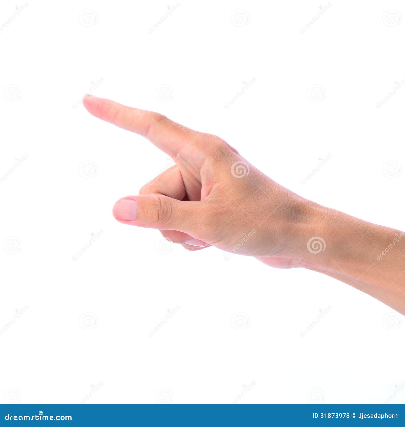 Man Hand Touching and Pointing Stock Photo - Image of white, business ...