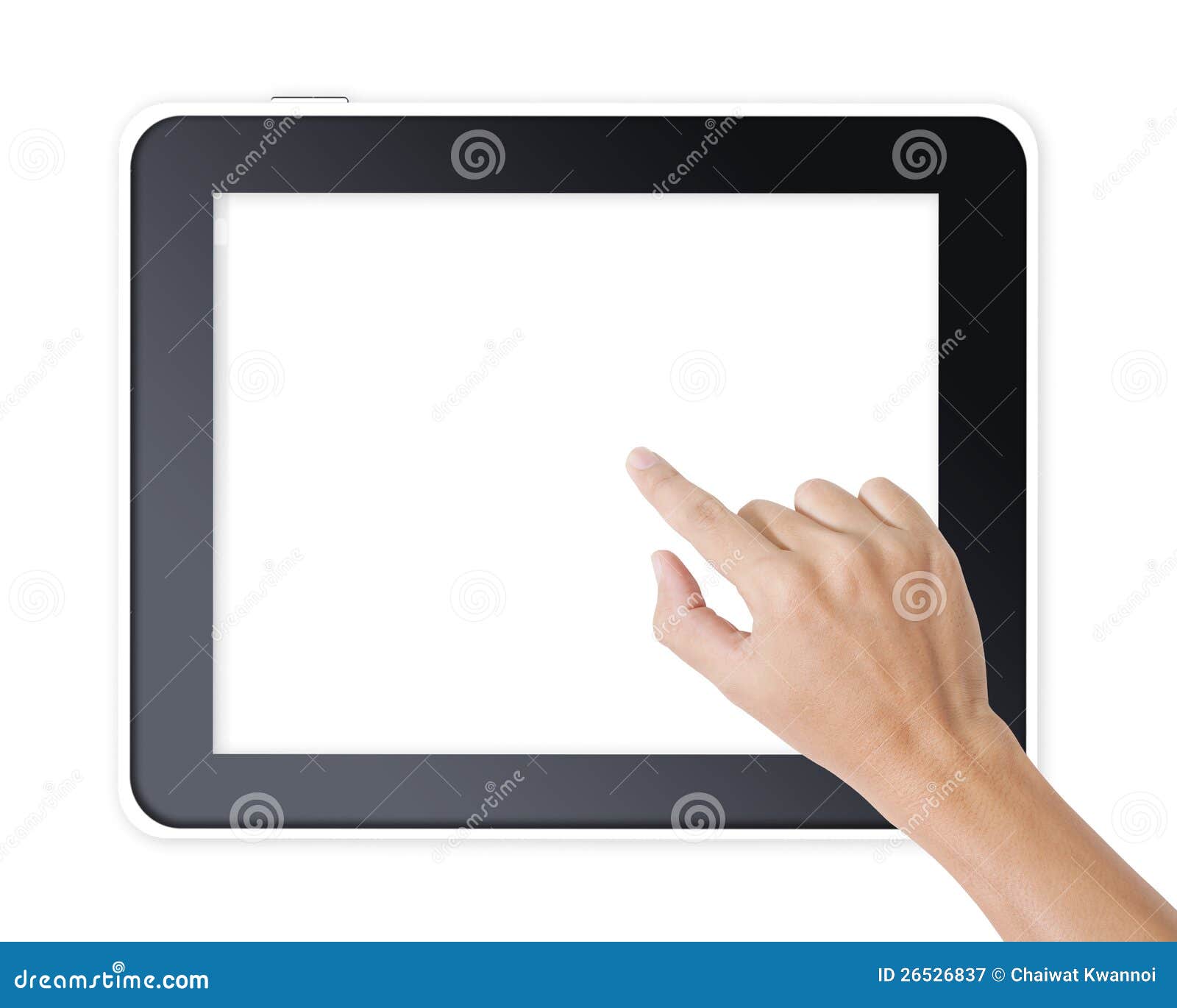 Man hand touching screen stock image. Image of screen - 26526837