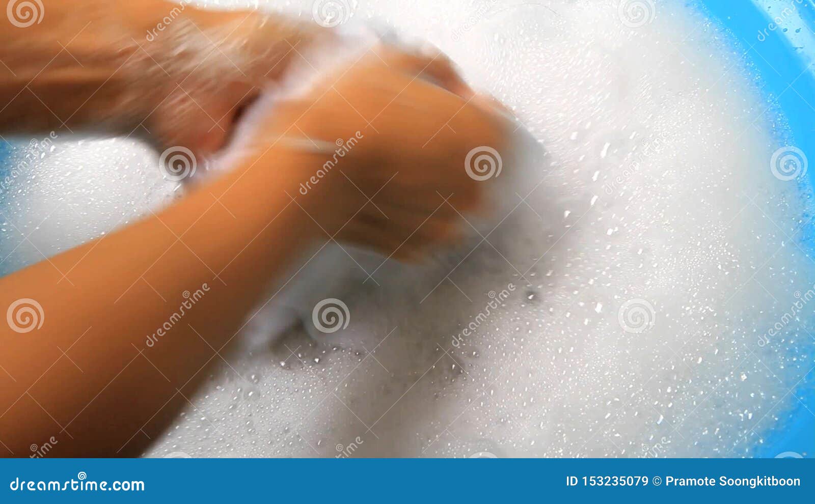 Hand-washing the Clothes Basin Stock Video - Video of hand, clothes ...