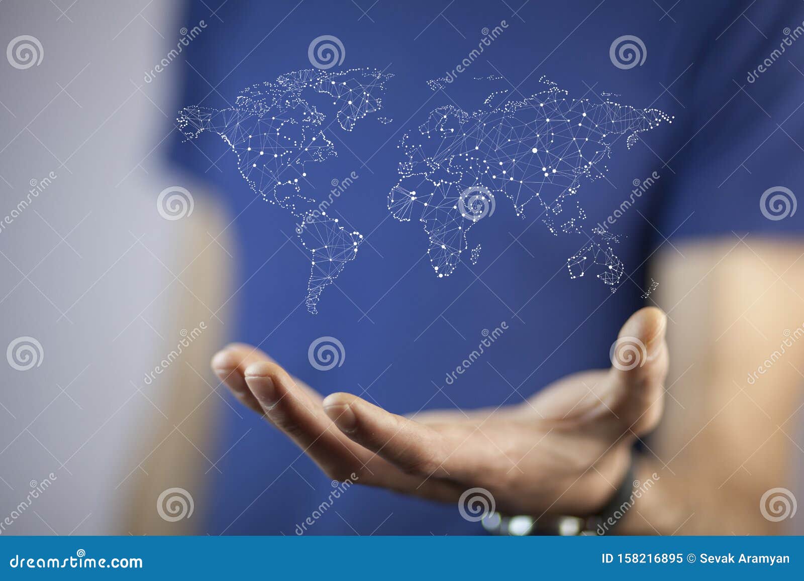 Man hand world map stock image. Image of career, teamwork - 158216895