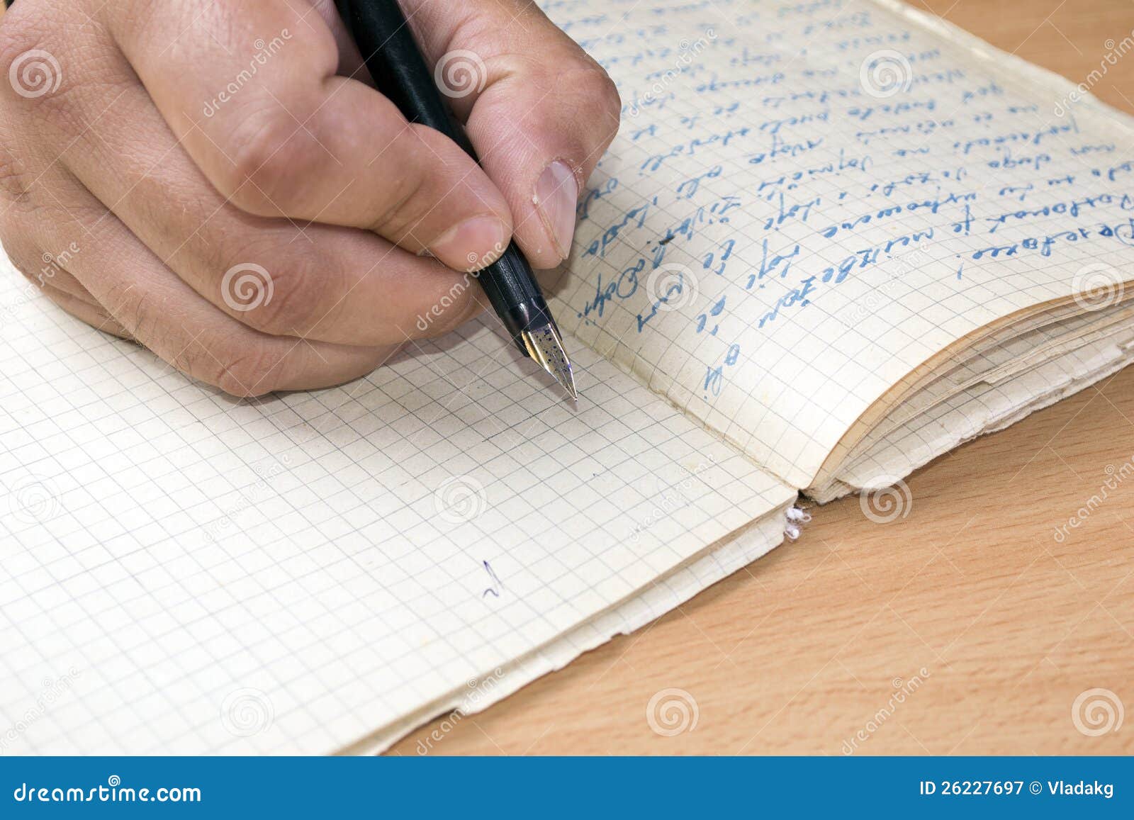 Man hand writes on a paper stock image. Image of sign - 26227697