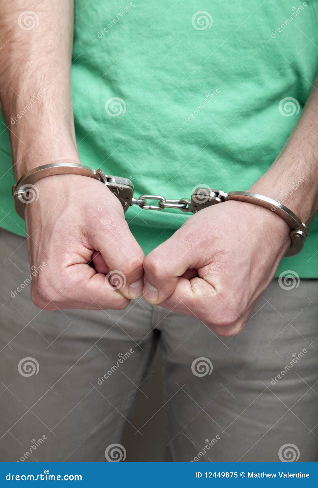 Man handcuffed stock image. Image of vertical, criminal - 12449875