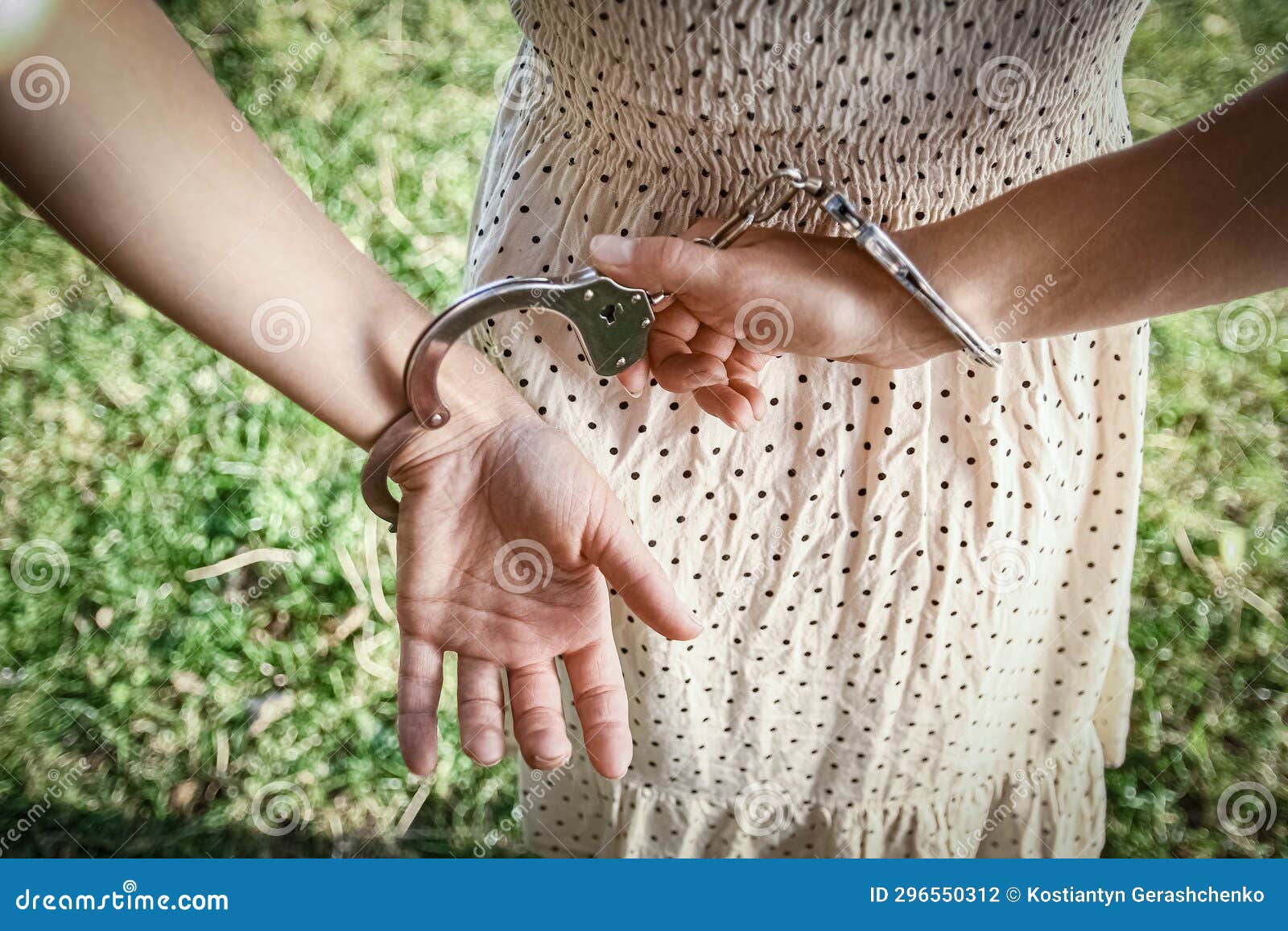 Man Handcuffed Outdoors in the Park Stock Photo - Image of people ...