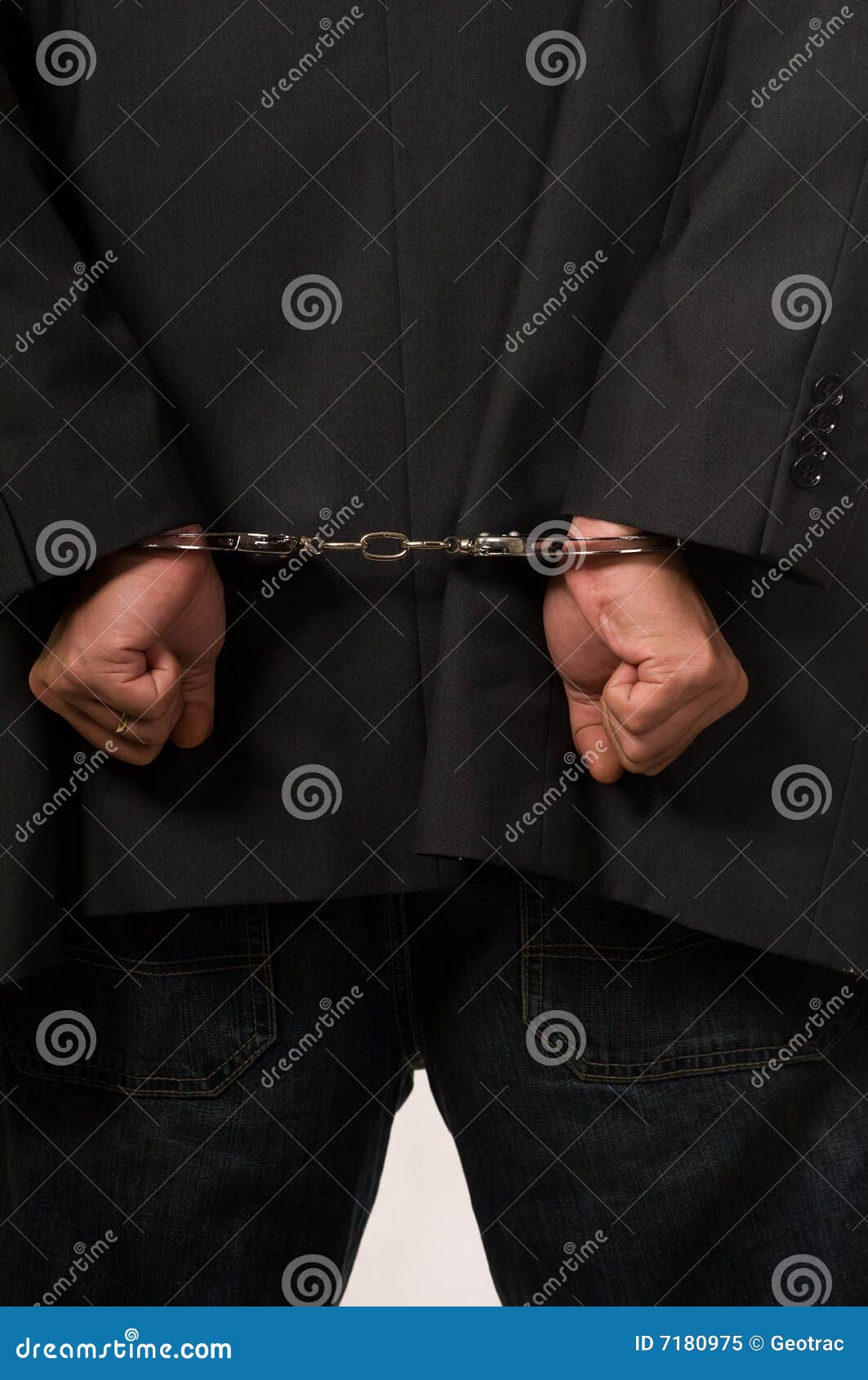 Man in handcuffs stock image. Image of prisoner, caught - 7180975