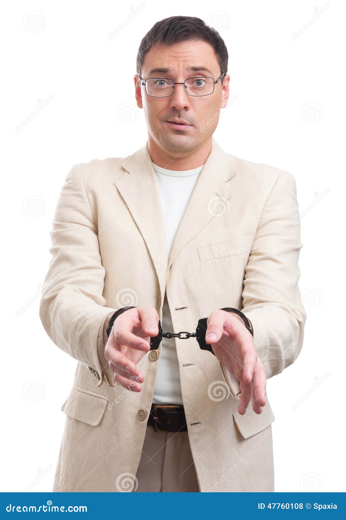 Man in handcuffs stock photo. Image of person, arrest - 47760108