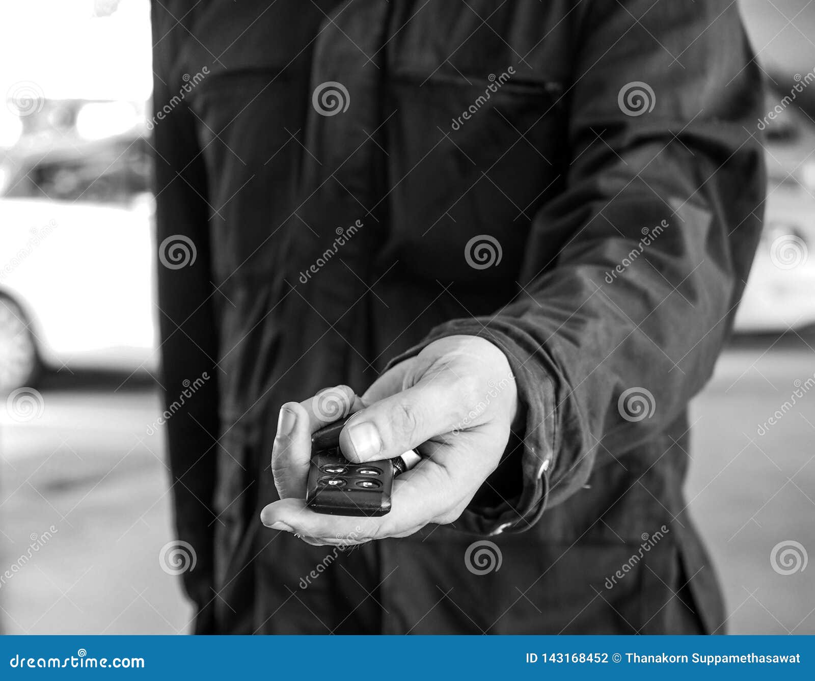 Man handing a car key stock photo. Image of dealer, giving - 143168452