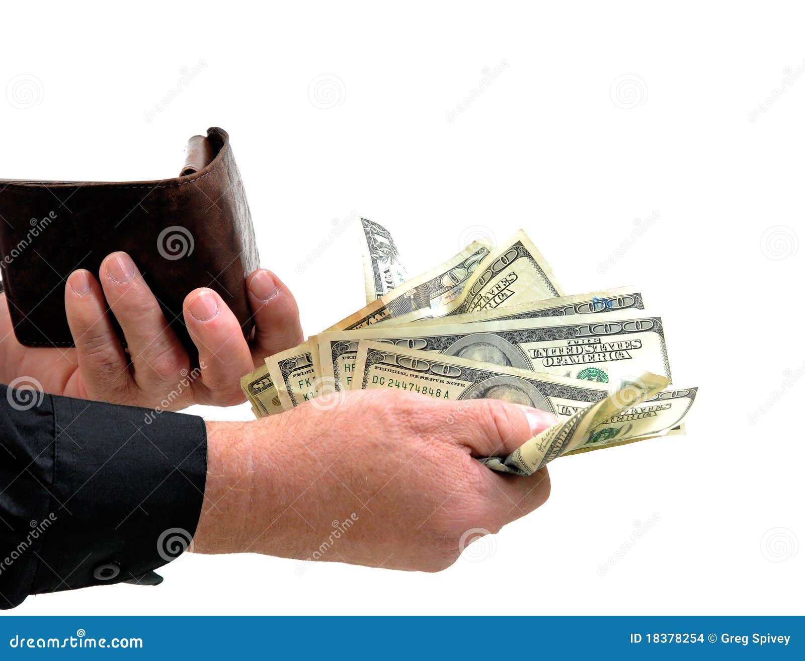 Man Handing Money from Wallet Stock Photo - Image of hand, bribe: 18378254
