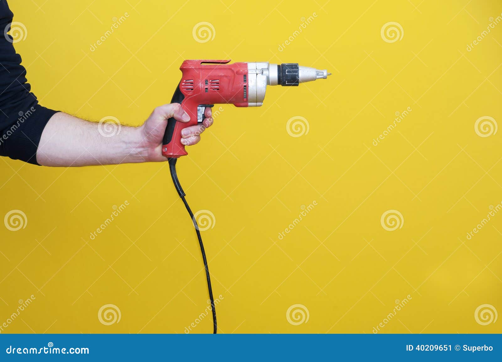 Man Handling Drilling Machine Stock Image - Image of hand, object: 40209651