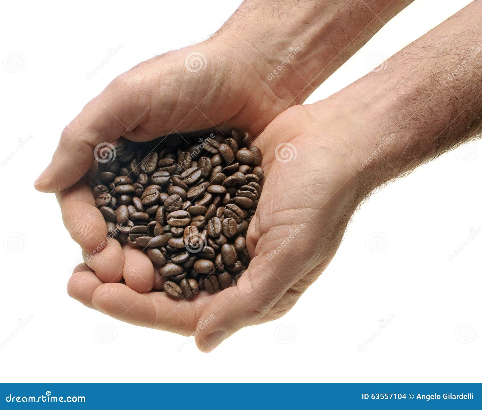 Man hands and coffee stock photo. Image of isolated, natural - 63557104