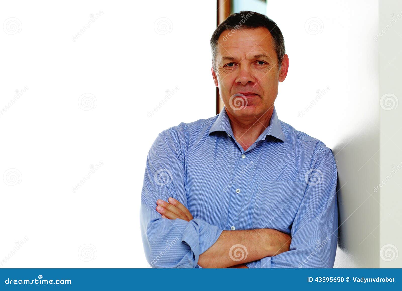 Man with Hands Folded stock photo. Image of lifestyle - 43595650