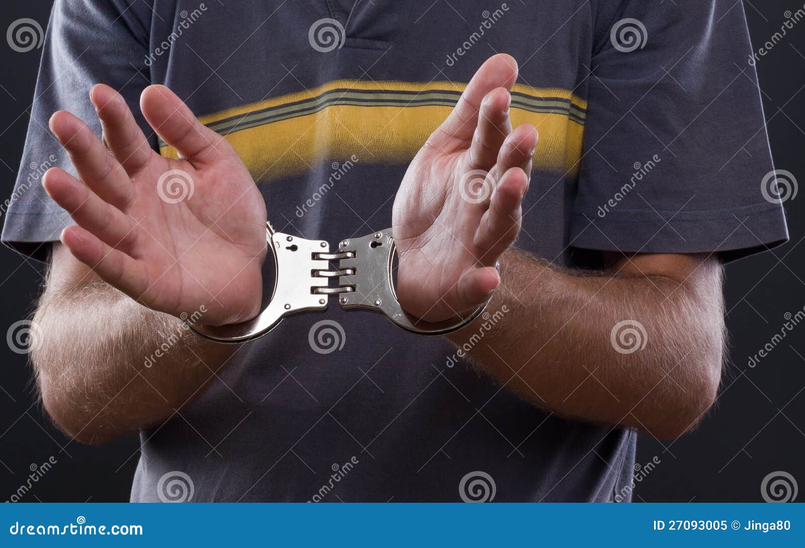 Man hands in handcuffs stock image. Image of dishonesty - 27093005
