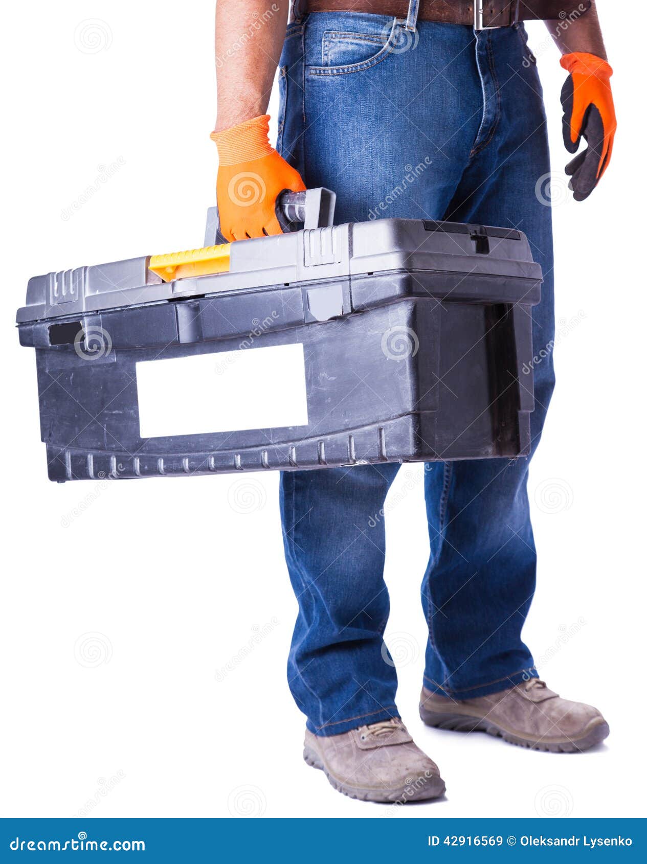 Man Hands Holding a Box of Tools Stock Image - Image of male, equipment ...