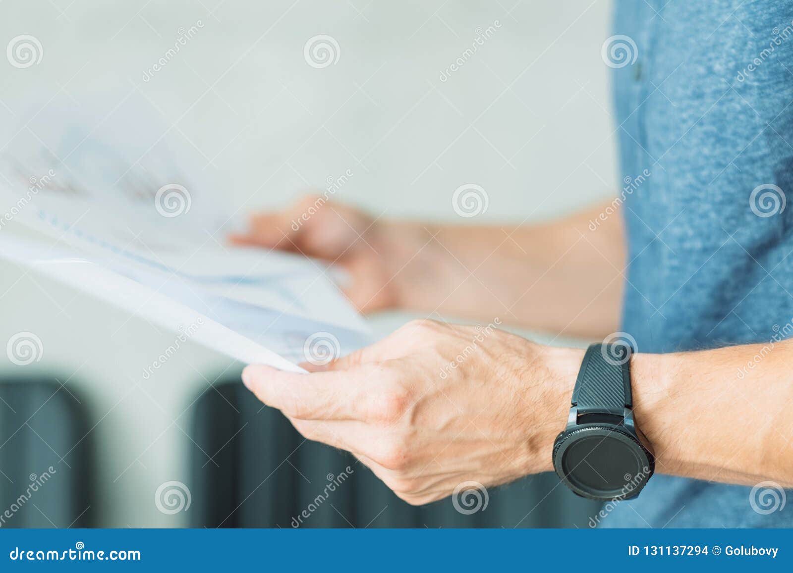 Man Hands Holding Papers Documents Business Stock Photo - Image of data ...