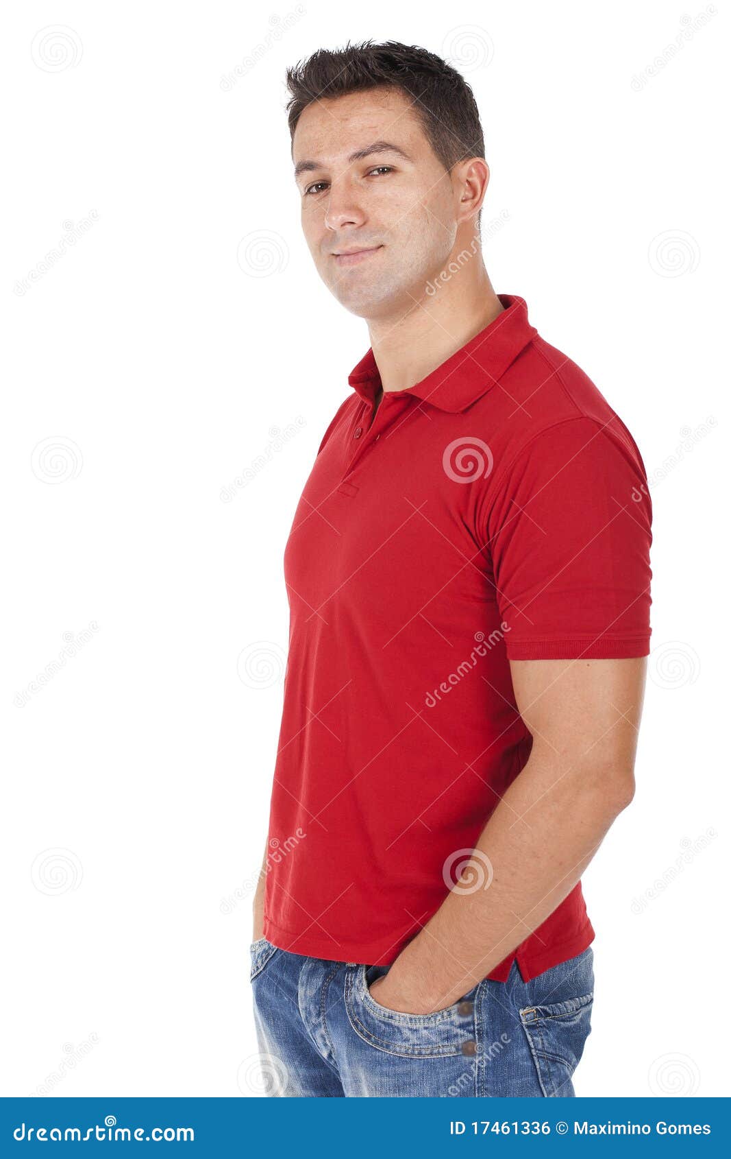 Man with Hands on the Pockets Stock Photo - Image of people, studio ...
