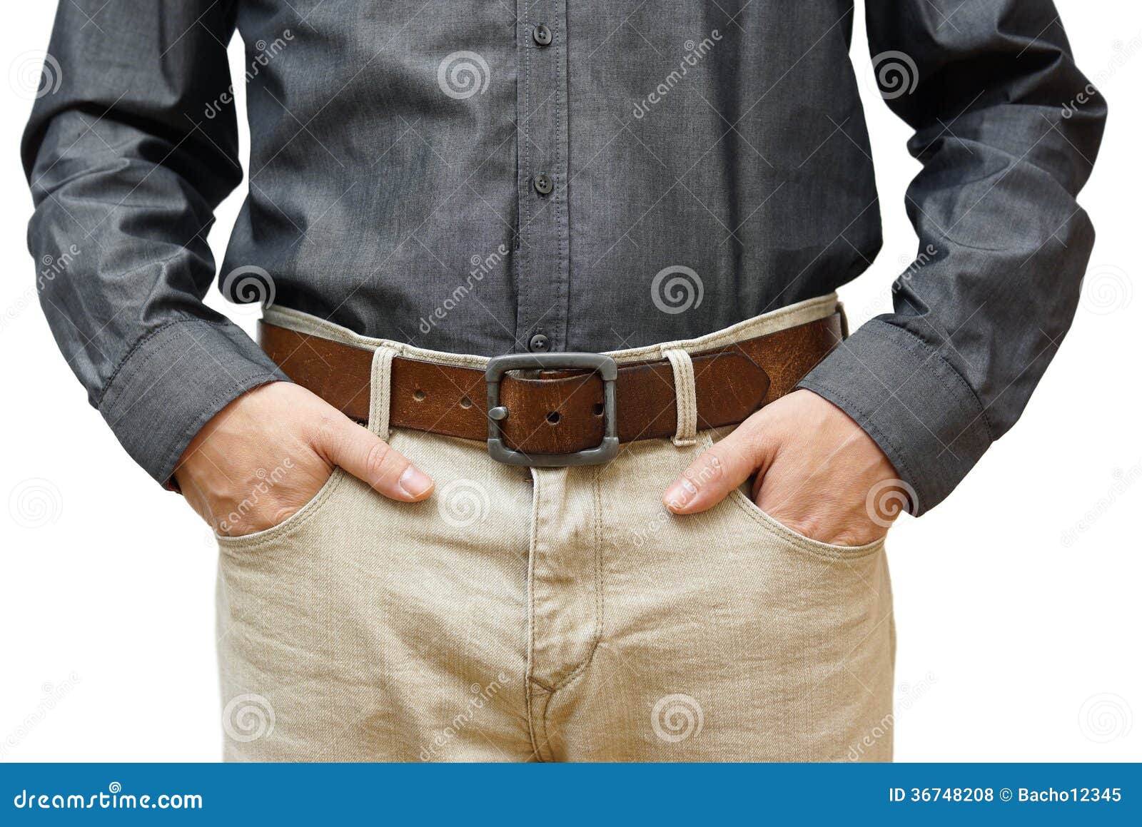 Man with hands in pockets stock photo. Image of pocket - 36748208