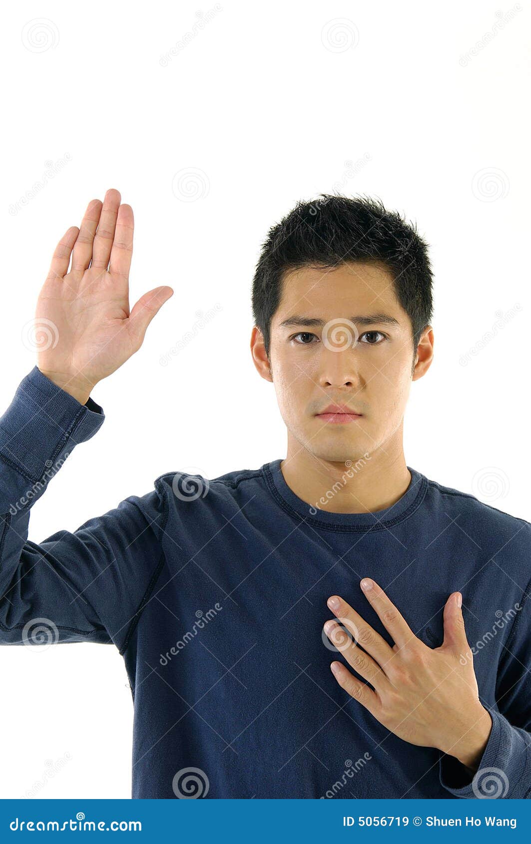 Man hands rising stock image. Image of greeting, asia - 5056719