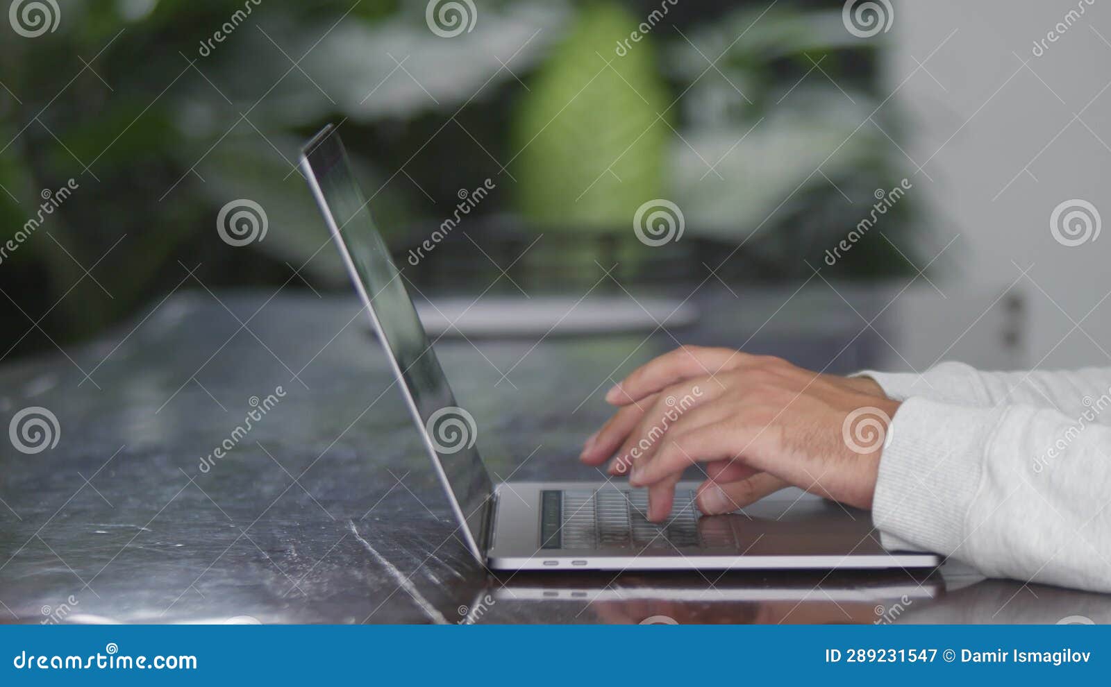Man Hands Texting in Laptop Computer, Online Communication Stock Video ...