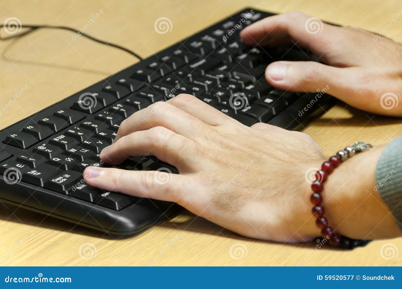 Man Hands Typing on a Keyboard Editorial Photography - Image of finger ...