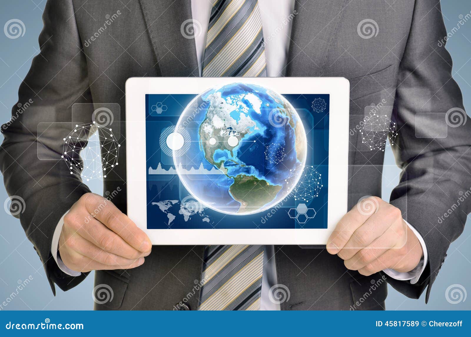 Man hands using tablet pc stock image. Image of glow - 45817589