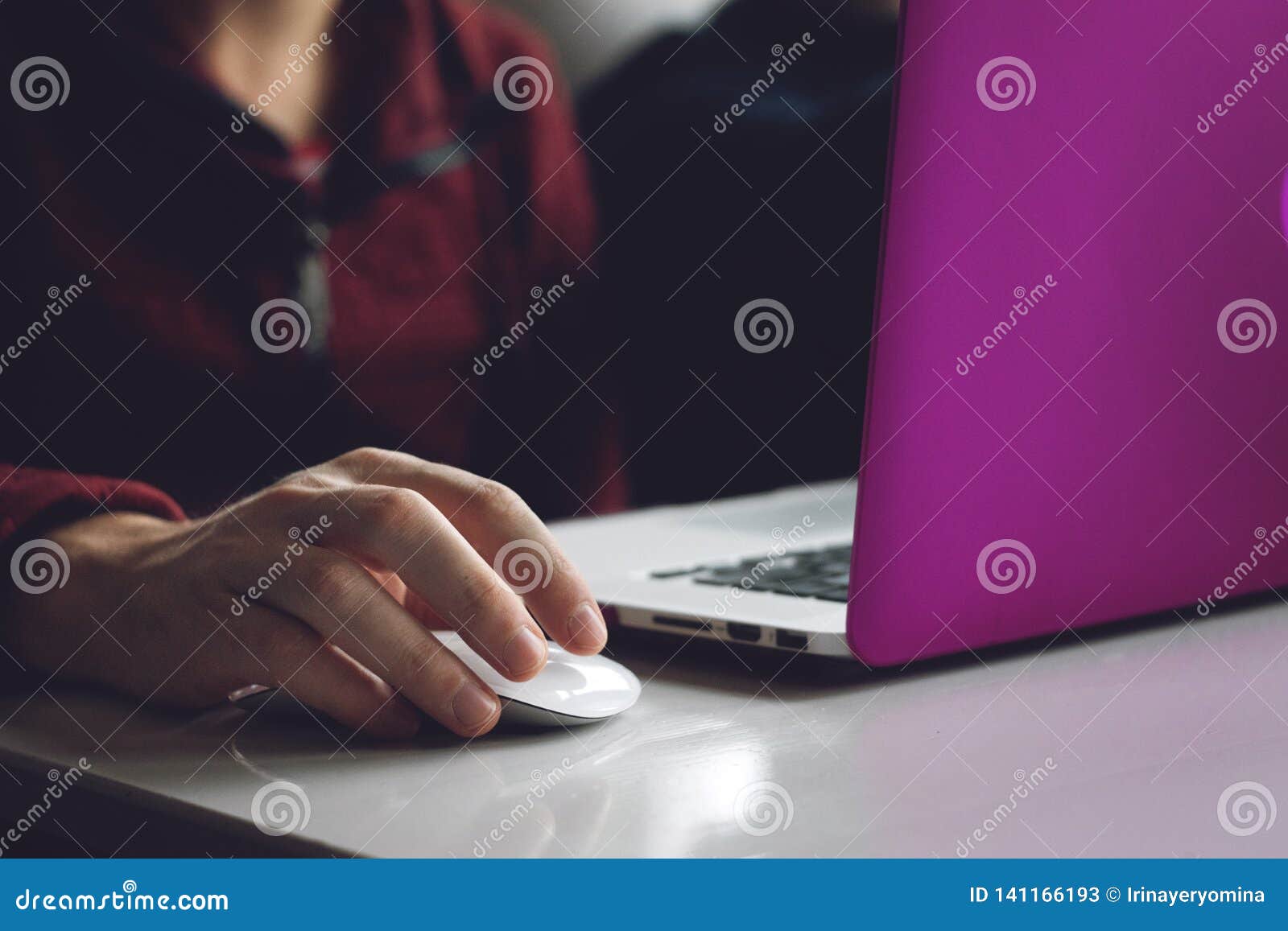 Man Hands Working On Modern Laptop Developing Programming And Coding Technologies Website