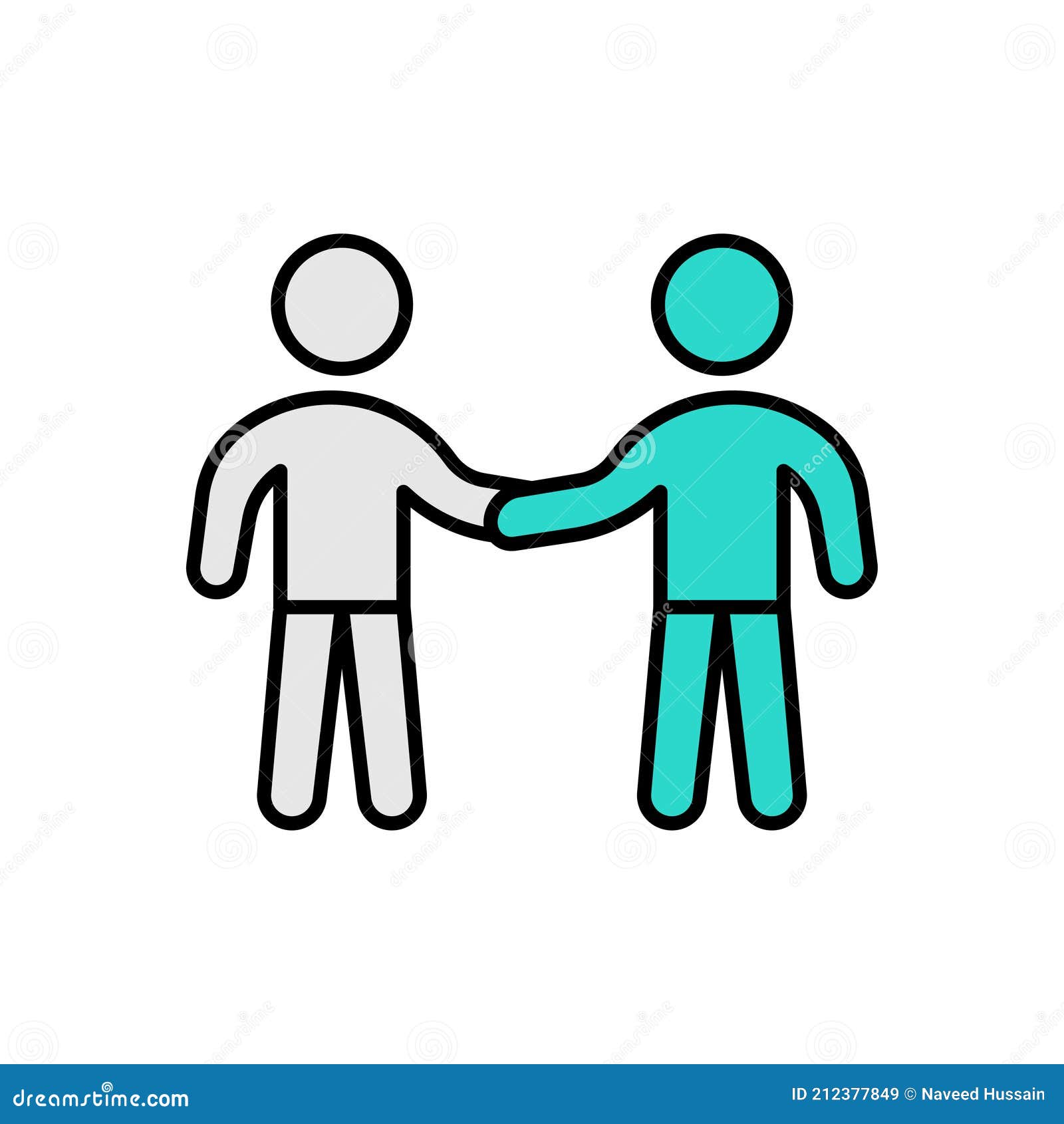 Man handshake stock vector. Illustration of partnership - 212377849