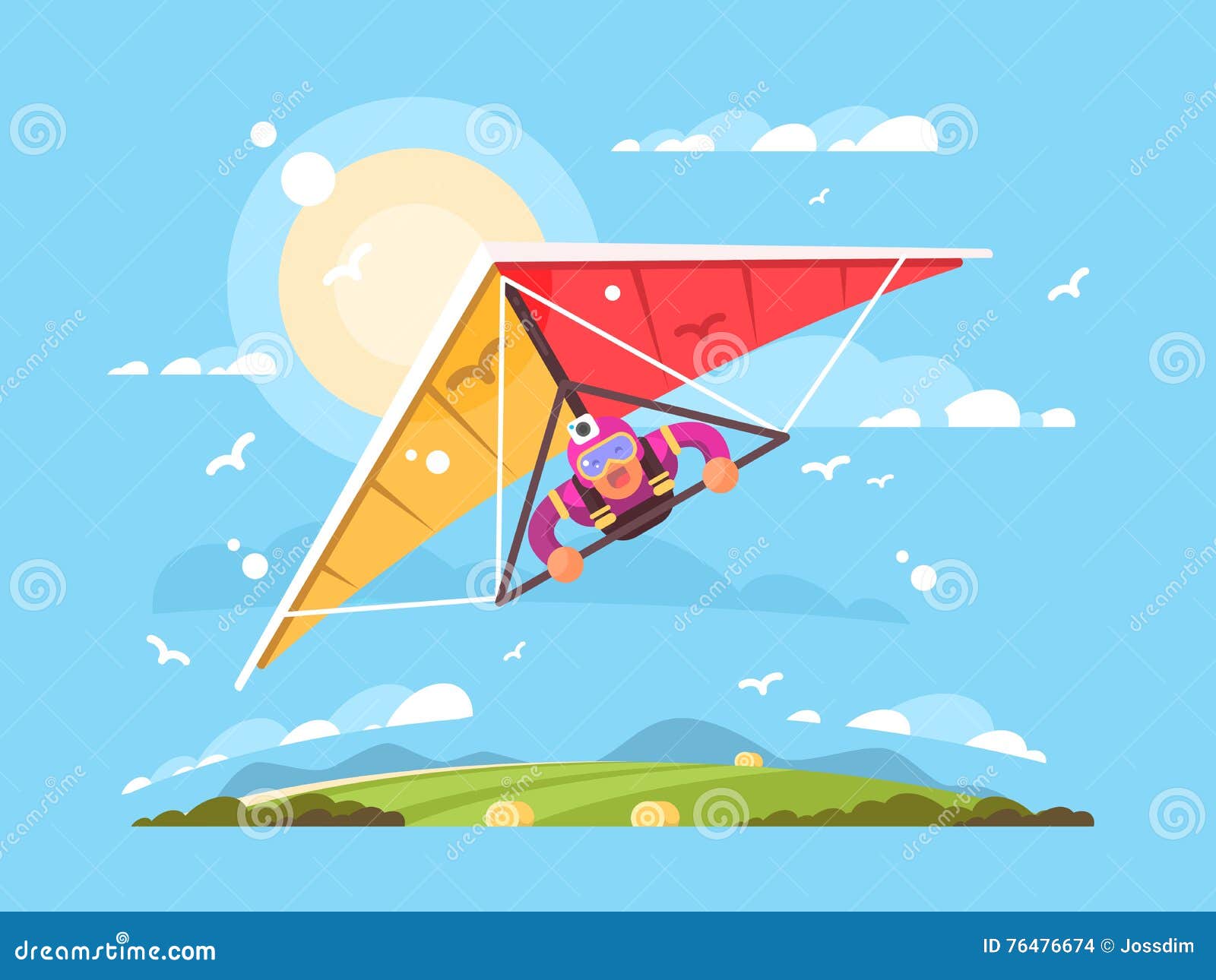 Deltaplan Cartoons, Illustrations & Vector Stock Images - 34 Pictures ...