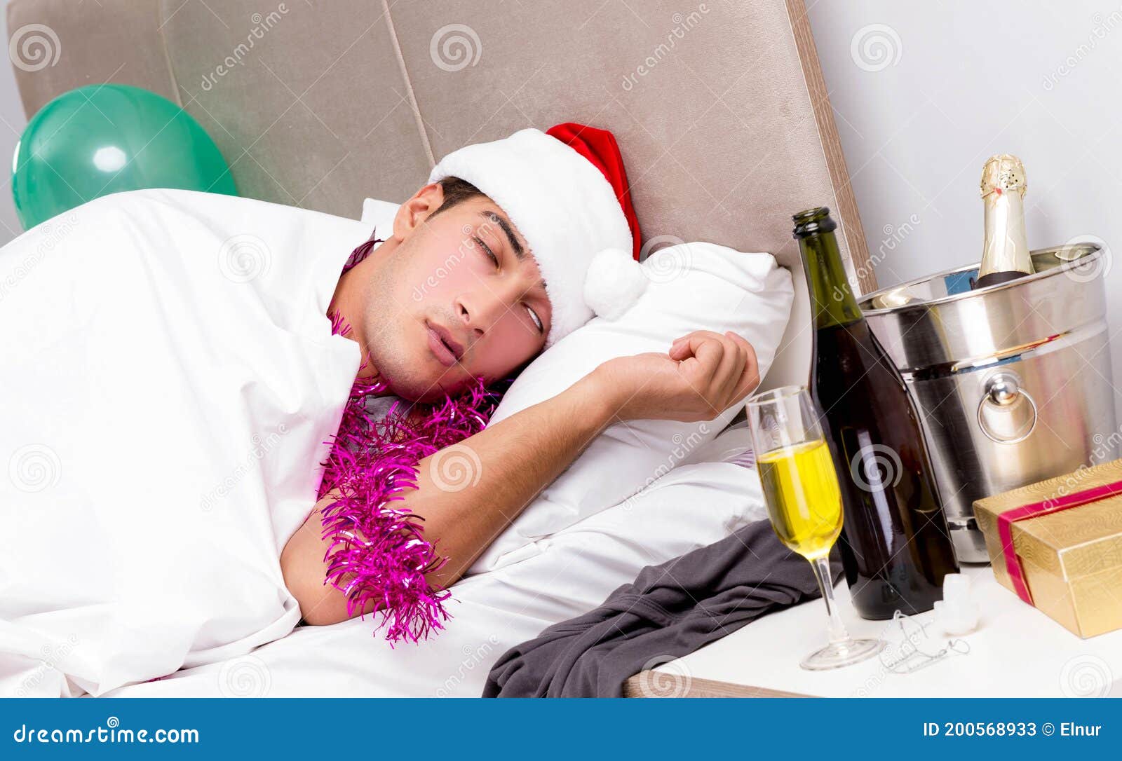 Man with Hangover after Late Partying Stock Image - Image of hangover ...