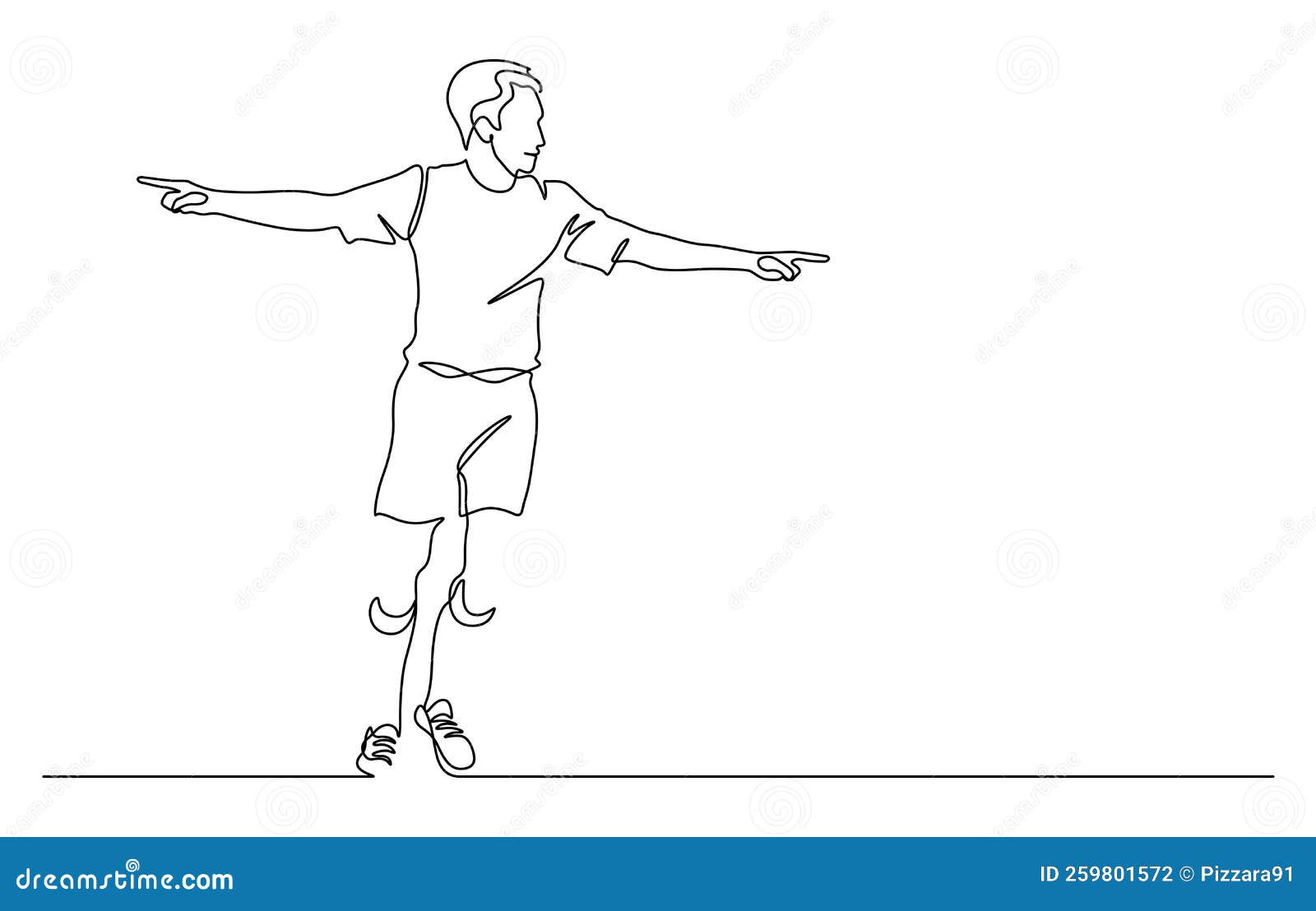 Competition Salvo Man Shooting Shot Outline Decoration Design Game ...