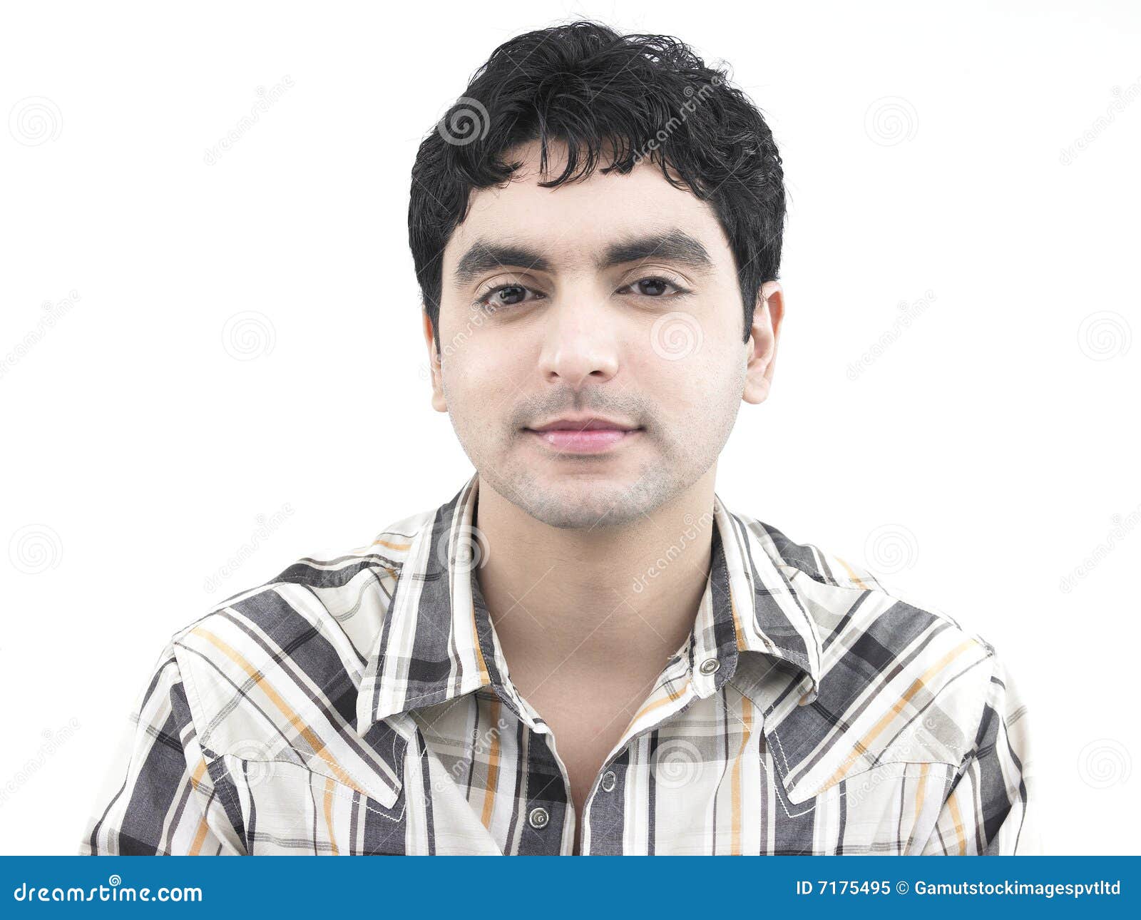 Man with a Happy Expression Stock Image - Image of shirt, short: 7175495