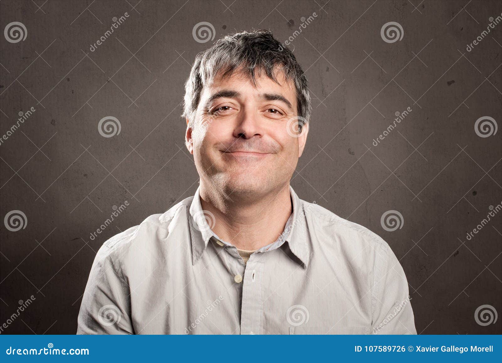 Man with happy expression stock photo. Image of mature - 107589726