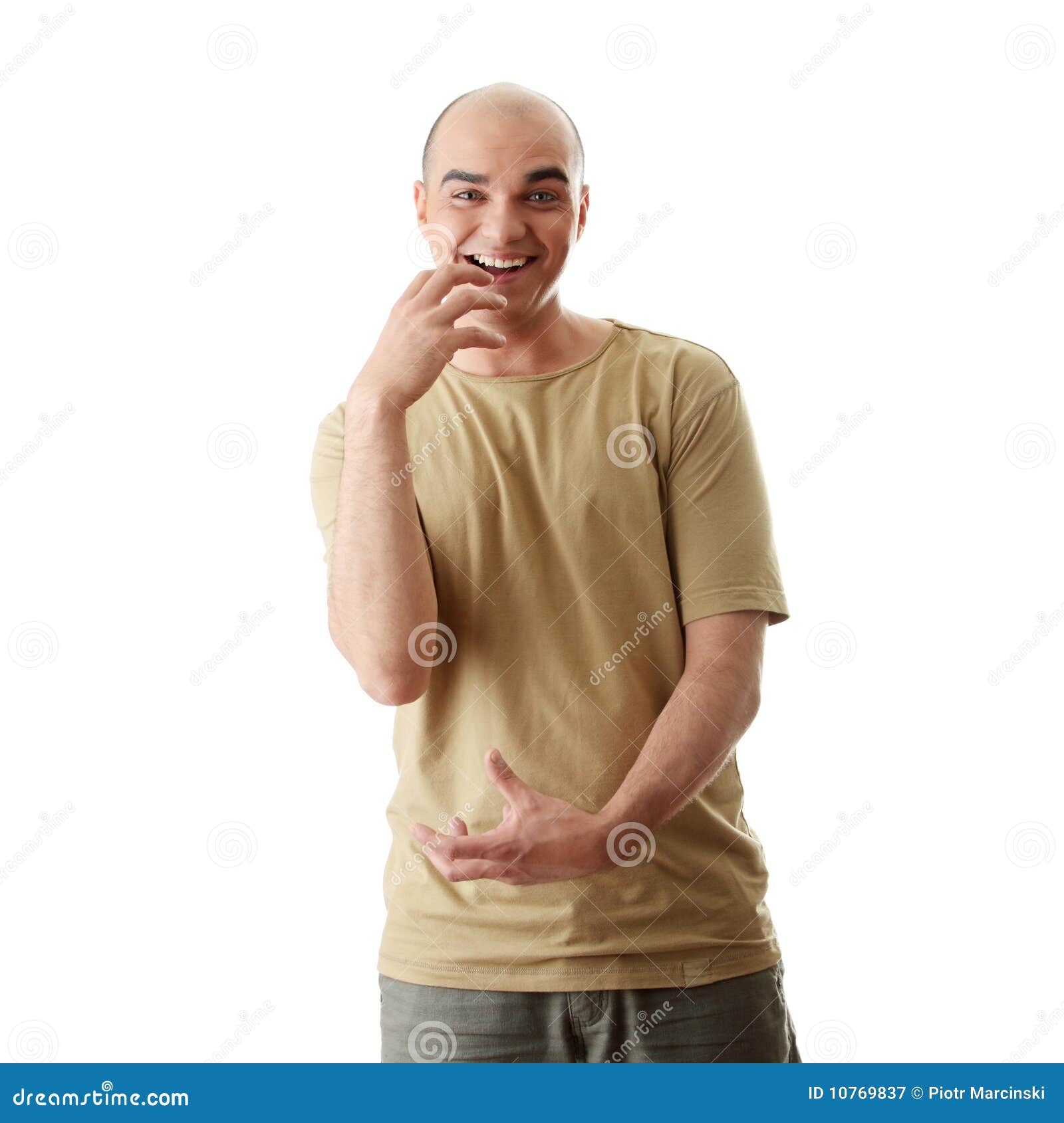 Man with Happy Facial Expression Stock Image - Image of isolated, eyes ...