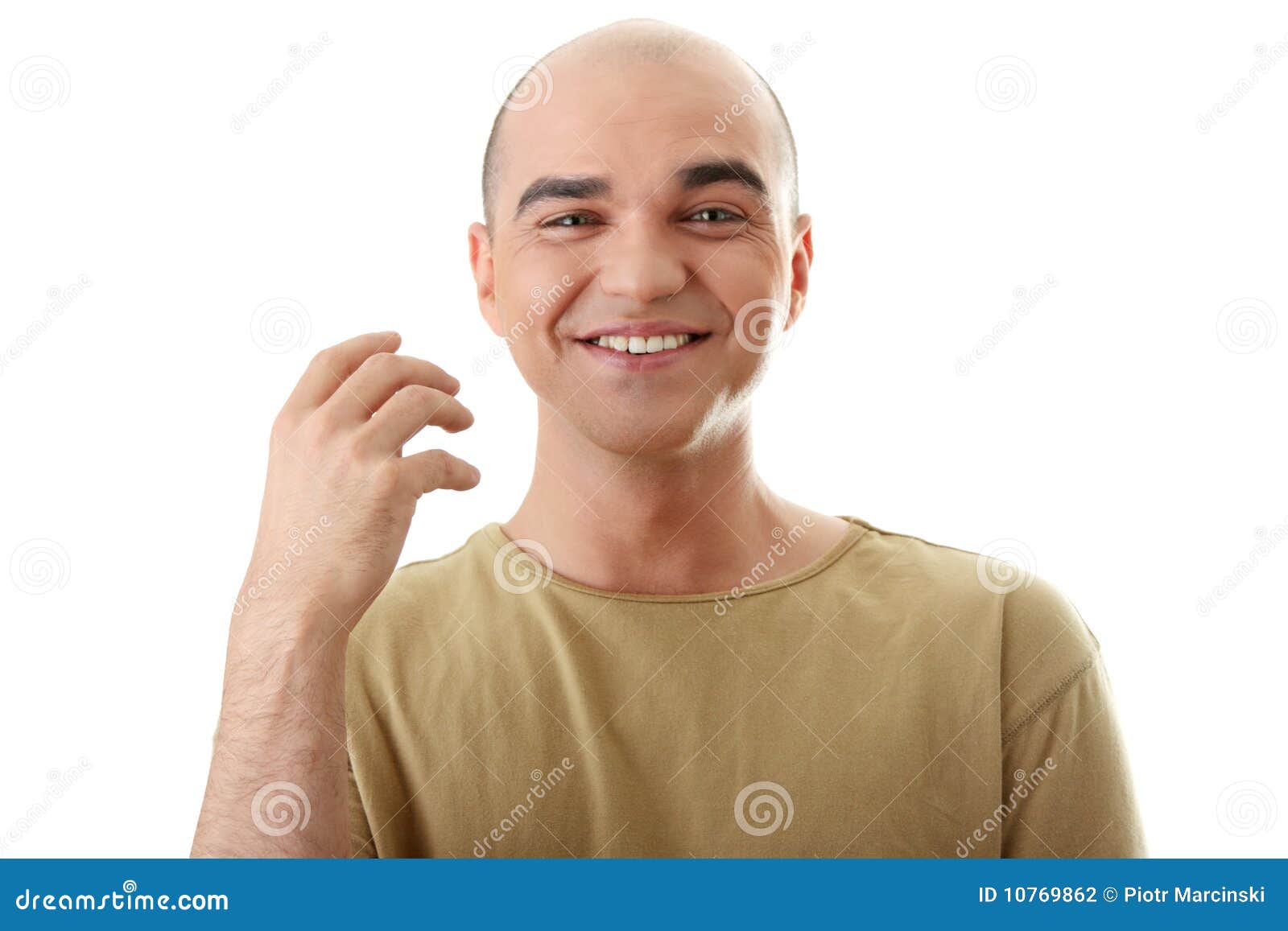 Man with Happy Facial Expression Stock Photo - Image of personage, hair ...