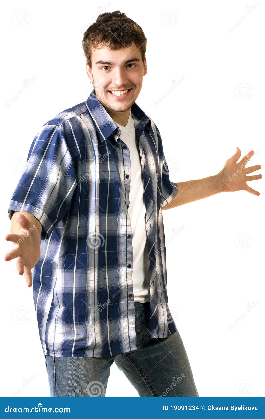 Man with Happy Facial Expression Stock Photo - Image of handsome, teen ...