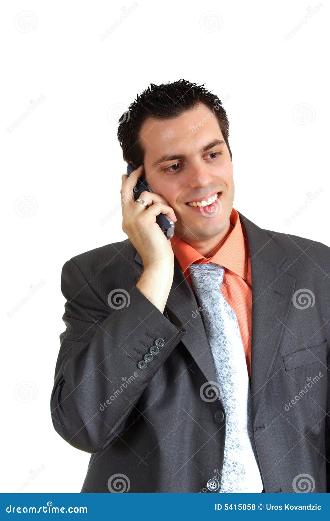 Man happy on the phone stock photo. Image of boss, beauty - 5415058